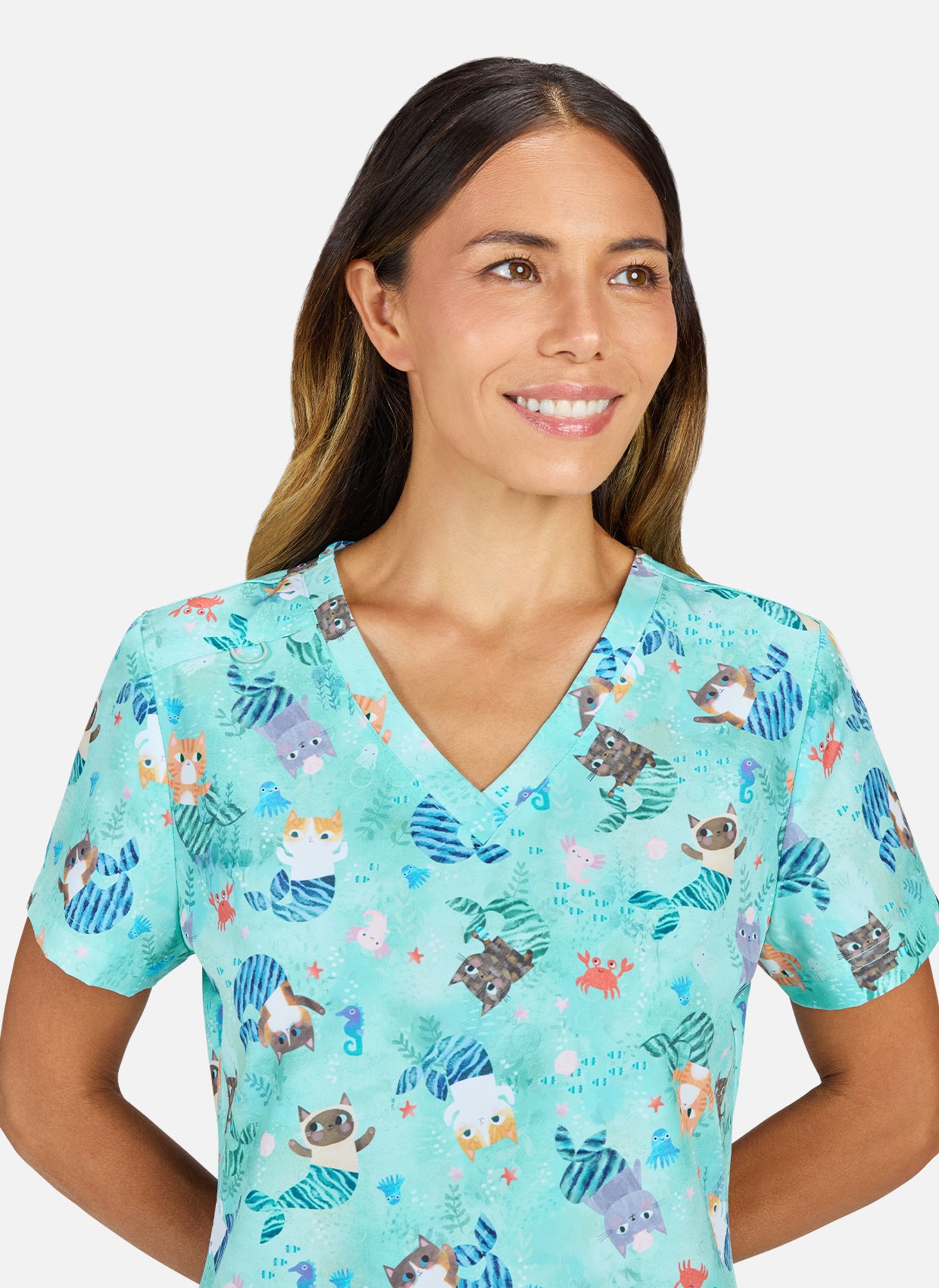 Blouse médicale femme Koi Basics Rosalie - Chat-Sirène – Happyblouse