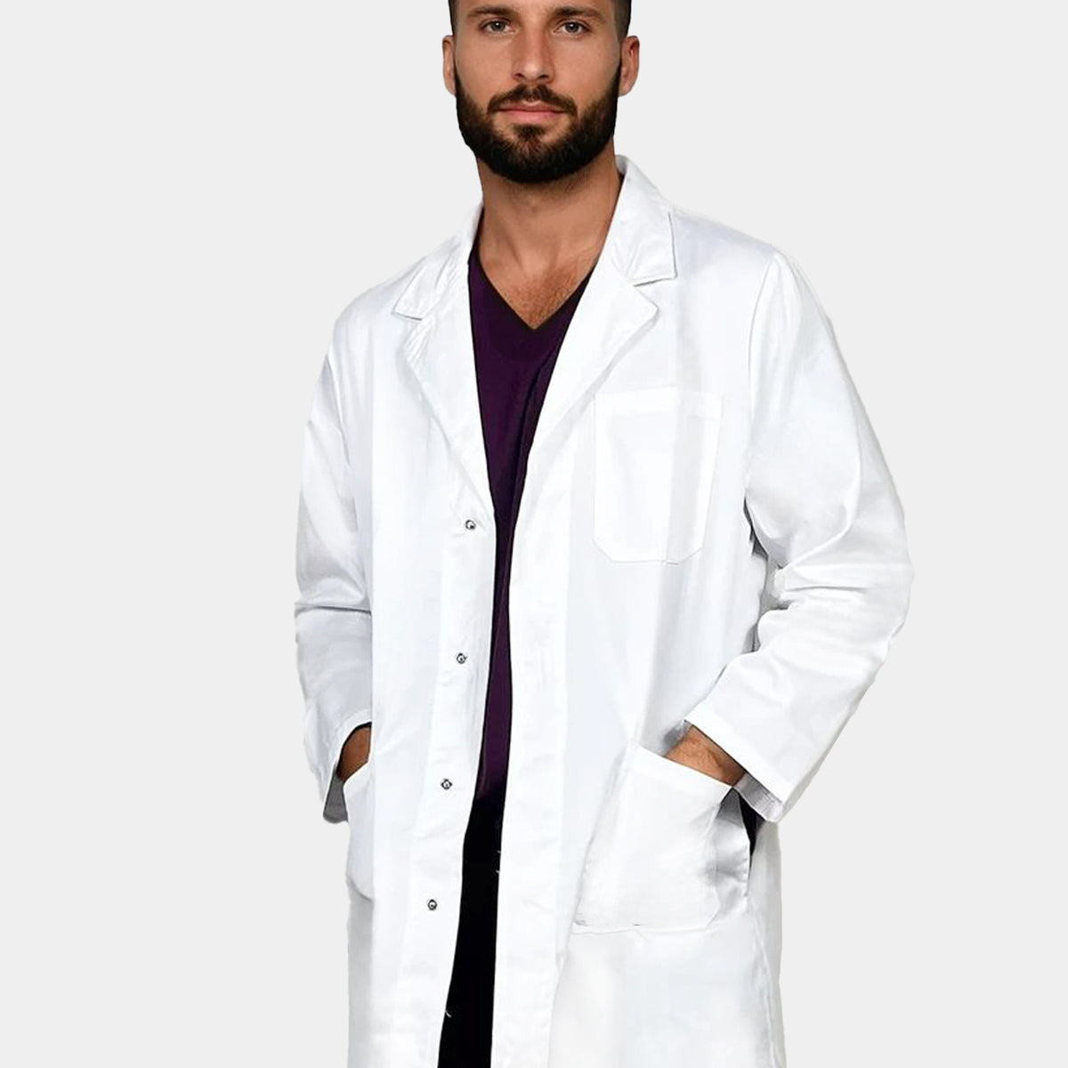 Blouse médicale blanche de laboratoire Unisex Prestige – Happyblouse